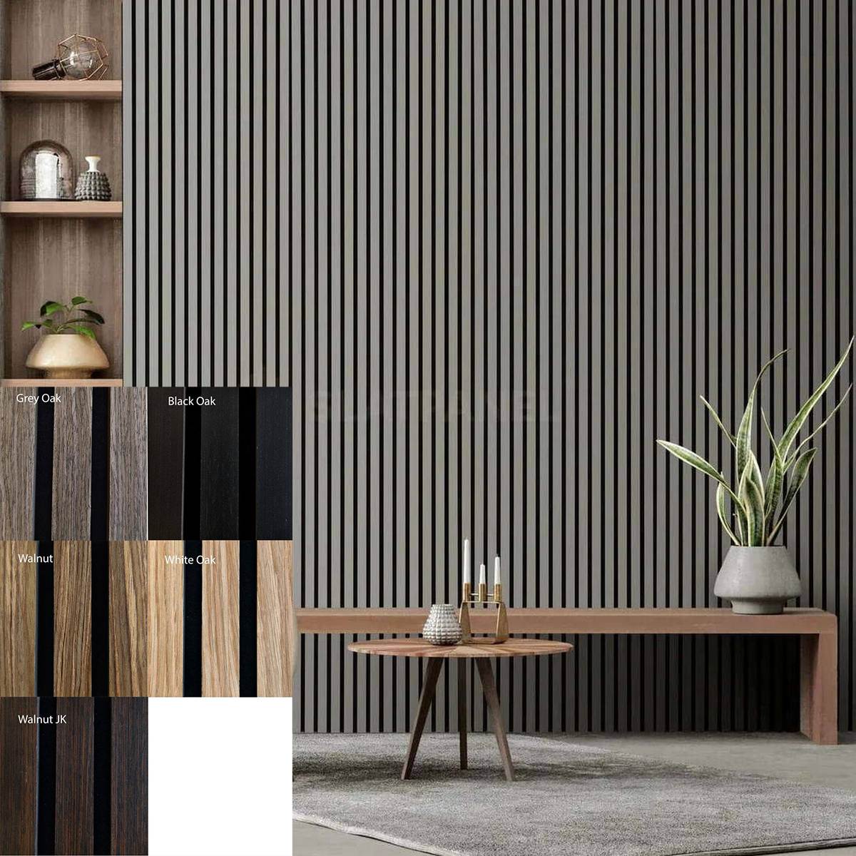 Akustikpanel 200x60x2,2cm. White Oak - Perfect Acoustic